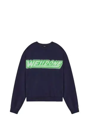 We11Done Logo Print Sweatshirt - Black