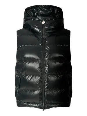 Perfect Moment Polar Flare Quilted Vest - Black