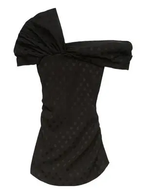 Isabel Marant Étoile Esen Jacquard Polka-dot Top - Black