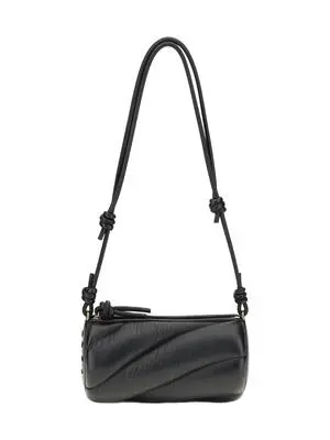 Fiorucci Mella Woven Shoulder Bag - Black
