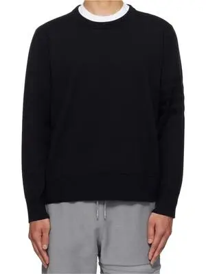 Thom Browne Crew Neck Striped Sweater - Navy Blue