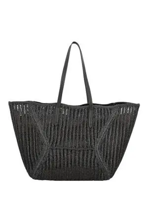 Brunello Cucinelli Woven Shoulder Bag - Grey