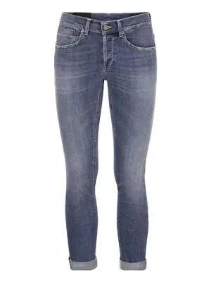 DONDUP Skinny Fit Low Rise Jeans - Gray