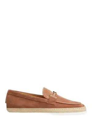 TOD'S Gomma Loafers With Double T Detail - Brown