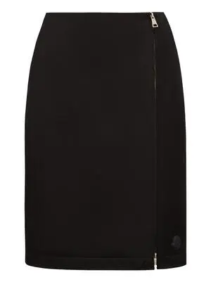 Moncler Moncler Zipped Midi Skirt Black