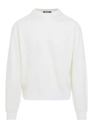 Jacquemus Logo Embroidered Long-sleeved Sweater - Off White