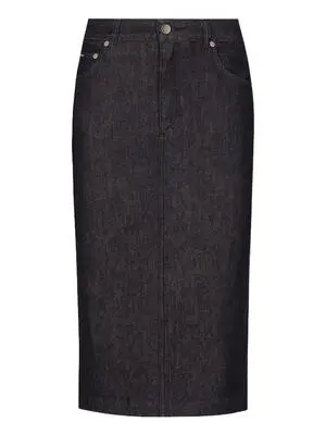DOLCE & GABBANA Dolce & Gabbana Buttoned Denim Pencil Skirt