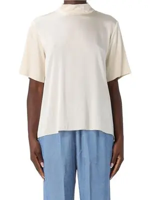 FORTE_FORTE Short Sleeve Blouse - White