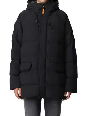 Aspesi Hooded Press-stud Fastened Jacket - Black