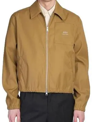 Ami Zip Up Jacket - Brown