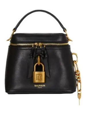 Balmain Zipper Shoulder Bag - Black