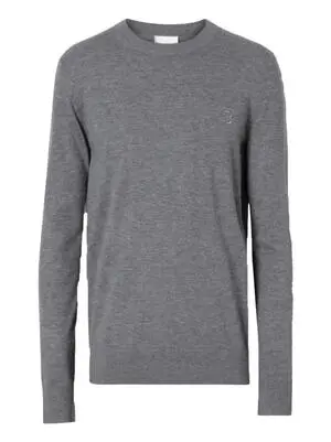 Burberry Monogram Motif Short Style Pullover - Gray