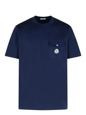 Moncler Cotton T-shirt - Blue