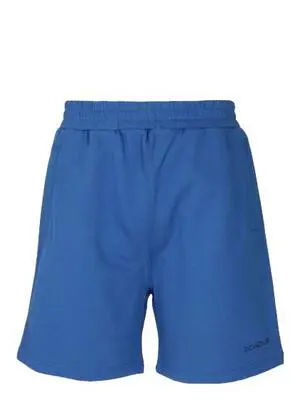 DONDUP Elastic Waist Straight Leg Shorts - Blue