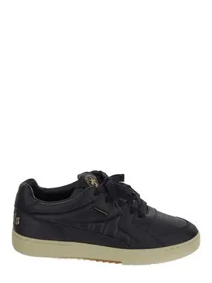 Palm Angels University Quilted Leather Sneakers - Black