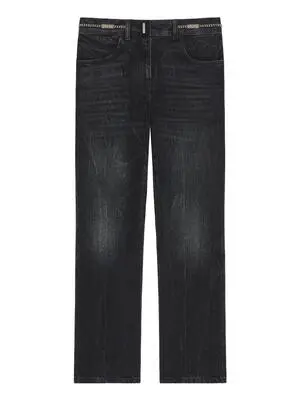 Givenchy Chain Detailed Bootcut Jeans - Black