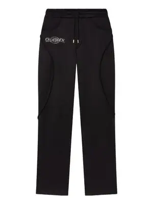 Casablanca Oversized Panelled Sweatpants - Black