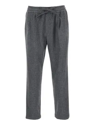 Dolce & Gabbana Pleated Drawstring Trousers - Black