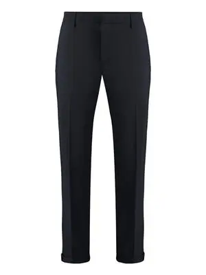 DONDUP Gaubert Wool Blend Chino Trousers - Black