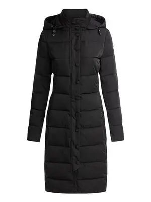 Emporio Armani Quilted Hooded Down Jacket - Black