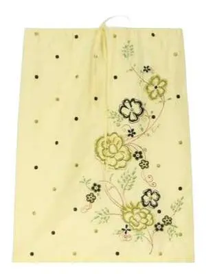 Kenzo Embroidered Straight Knee Skirt - Vanilla