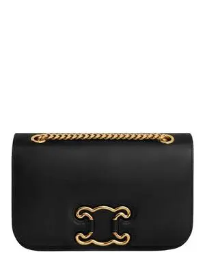 CELINE Celine Medium Triomphe Frame Bag In Shiny Calfskin