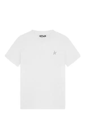 GOLDEN GOOSE Golden Goose Deluxe Brand Crewneck T-Shirt With Logo Patch No