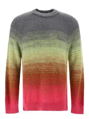 LANEUS Gradient Effect Crewneck Jumper - Multicolor