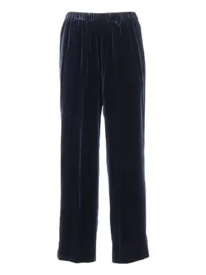 Aspesi Elastic Waist Velour Pants - Black