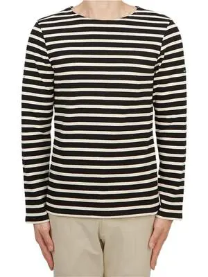 Saint James Striped T-shirt - Black