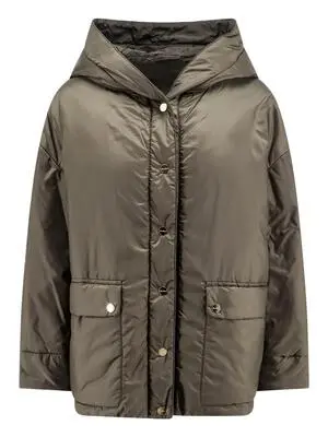 MAX MARA Max Mara The Cube Buttoned Hooded Jacket