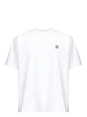 Stone Island Logo Patch Crewneck T-shirt - White