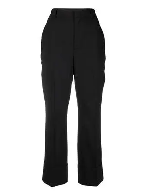Dsquared2 Cropped Flare Trousers - Black