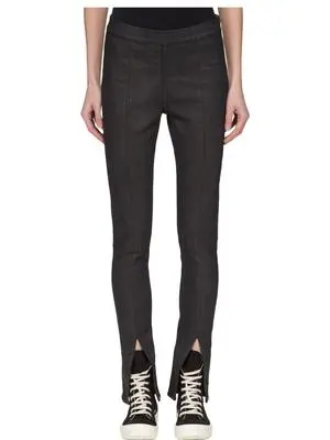 RICK OWENS Rick Owens Drkshdw Slim-Fit Jeans With Front Leg Seam And Calf Slit
