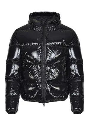 Herno Long-sleeved Hooded Down Jacket - Black