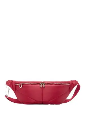 Moncler Quilted Zipped Belt Bag - Agate Red