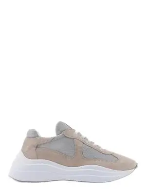 Prada Prada America's Cup Logo Casual Sneakers Opal Color