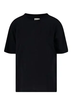 Khaite Mae Logo Patch Crewneck T-shirt In Cotton - No