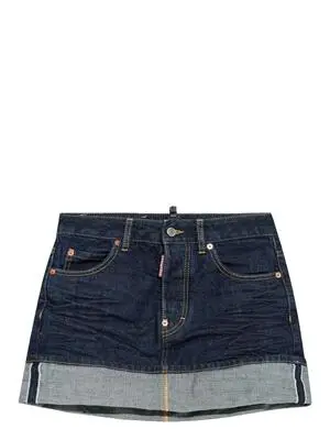 Dsquared2 Denim Mini Skirt - Navy Blue