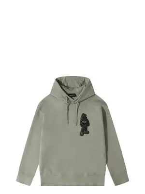 Emporio Armani Patch Detail Hoodie - Gray