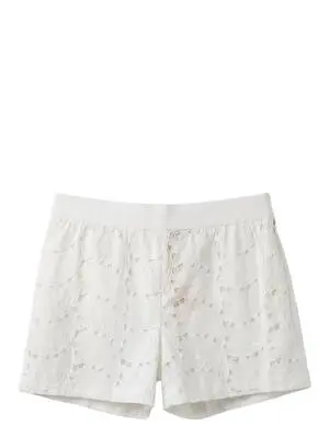 Max Mara Embroidered Wide-leg Shorts - No
