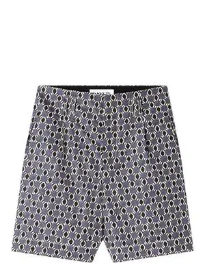 LANVIN Geometric Print Shorts - Gray