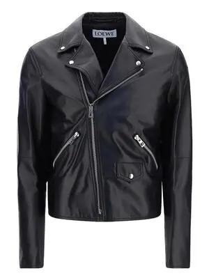 Loewe Zipped Biker Jacket - Black