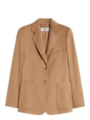 Max Mara Max Mara Belluno Single-Breasted Blazer Camel