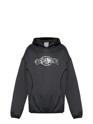 Casablanca Logo Hooded Sweatshirt - Black