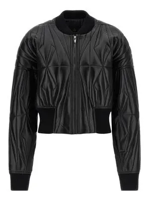 Moncler Quilted Bomber Jacket - Black