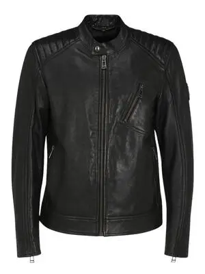 Belstaff V-racer Leather Jacket - Black