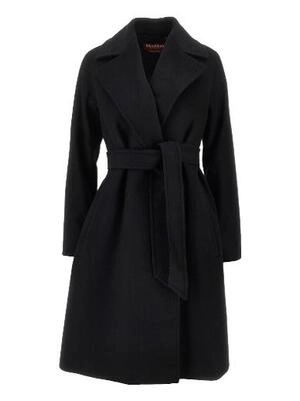 Max Mara Dravenna Belted Coat - Black