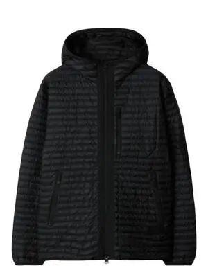 Burberry Quilted Nylon Hooded Jacket - Black