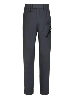 Dior Navy Blue Waxed Cotton Poplin Cargo Pants - Dark Blue